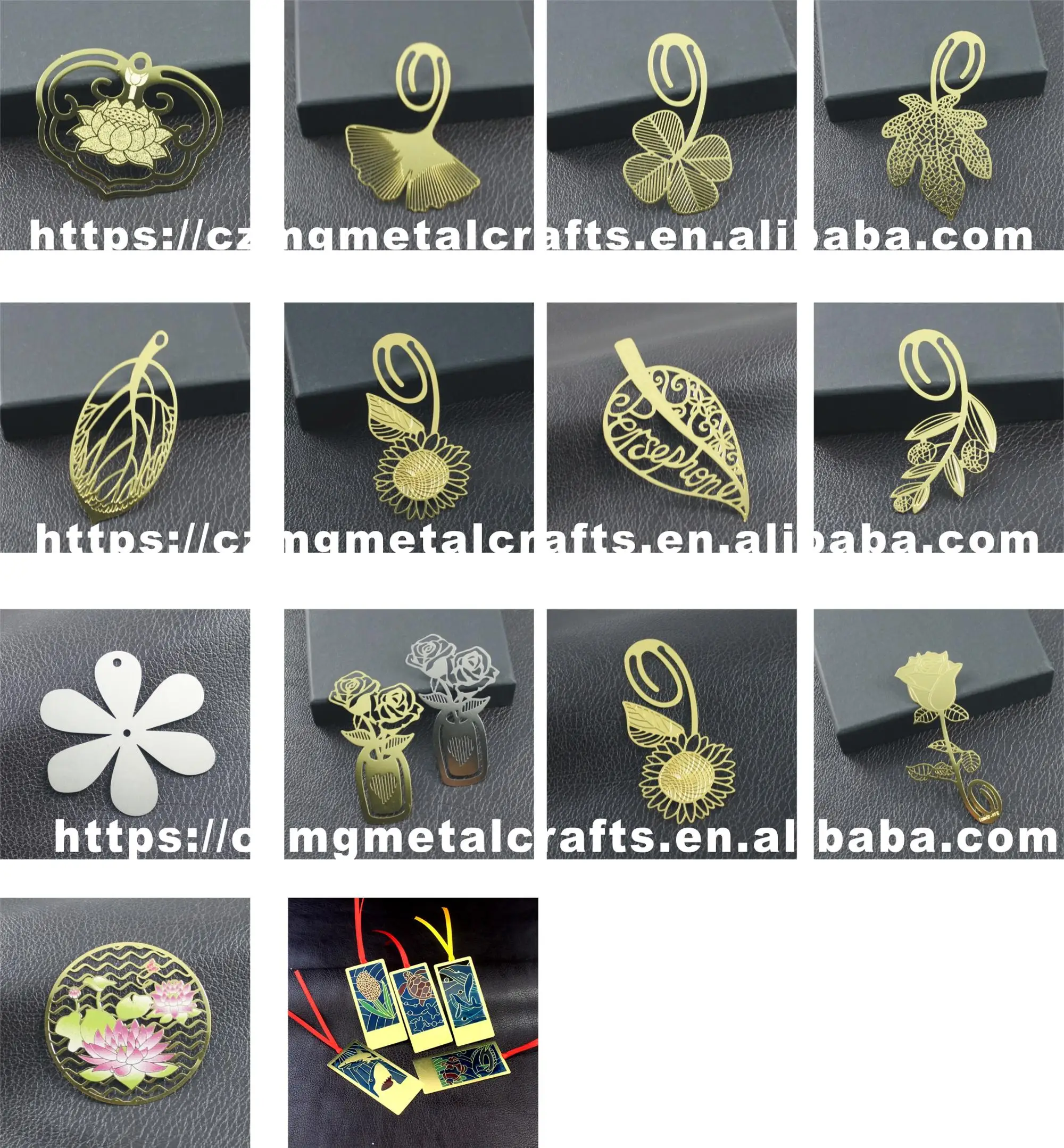 Hot Sale Wedding Favor Custom Metal Rose Flower Bookmark - Buy Metal ...