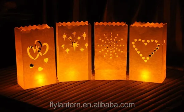 Wholesale Paper Candle Lantern Bag With Sun Design - Buy Paper Candle ...