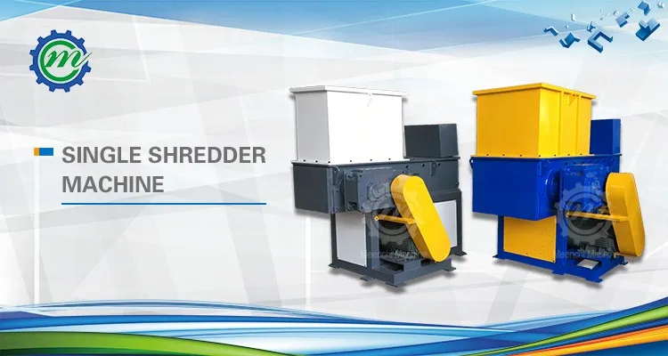 Big Output Single Shaft Shredder Machine For Diapers With Low Price ...