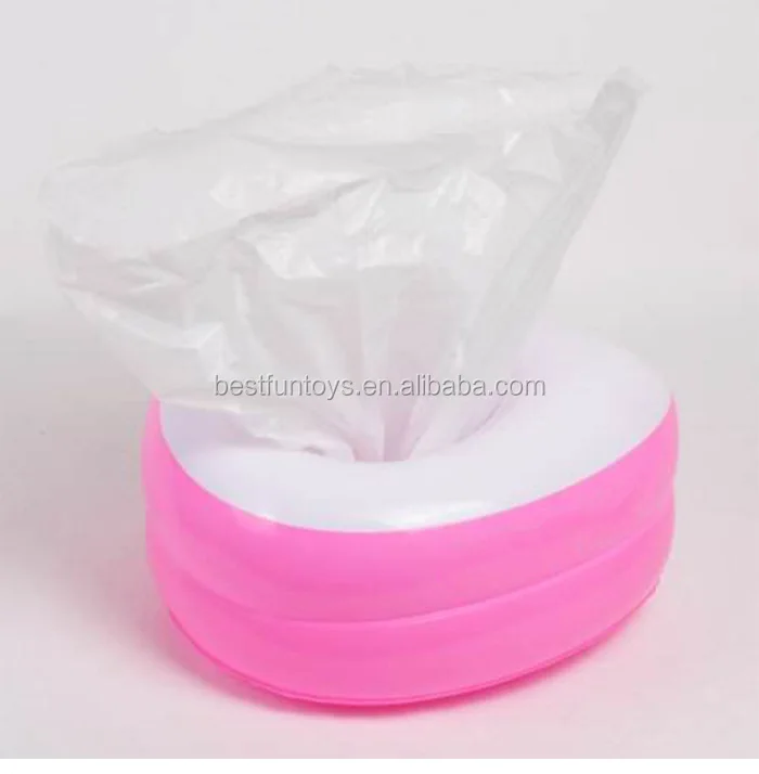 Durable Pvc Inflatable Potty Portable Travel Potty Bubble Camping Potty ...