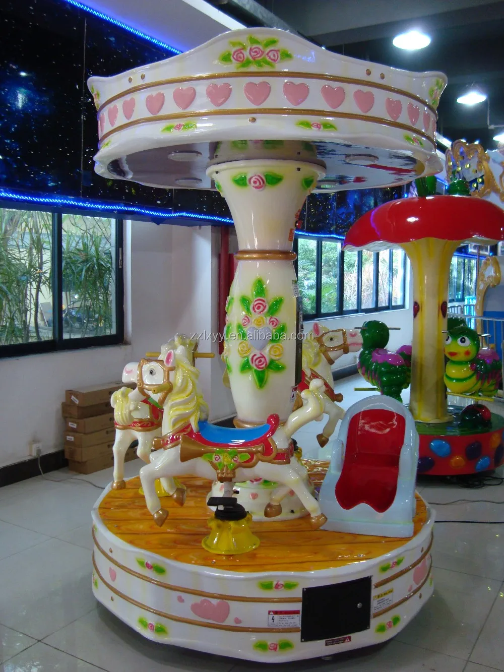 Mini Fairground Rides Small Carousel 16 Seats Mini Carousel For Sale ...