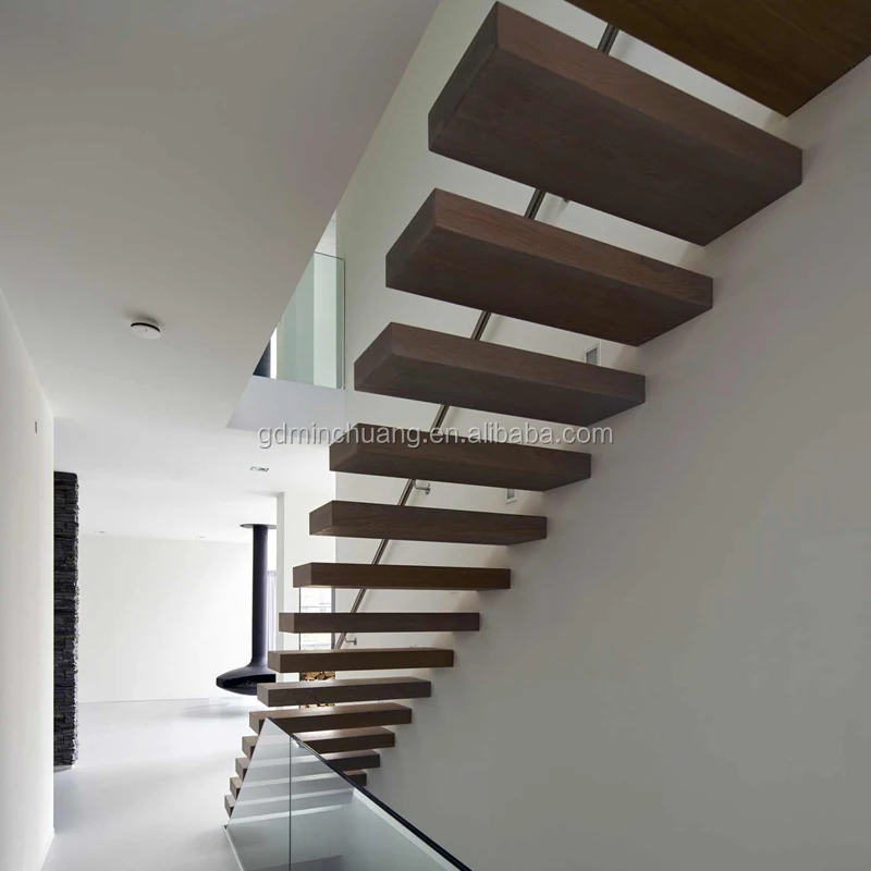 Invisible Concealed Cantilevered Stairway Glass Railing Floating Stair ...