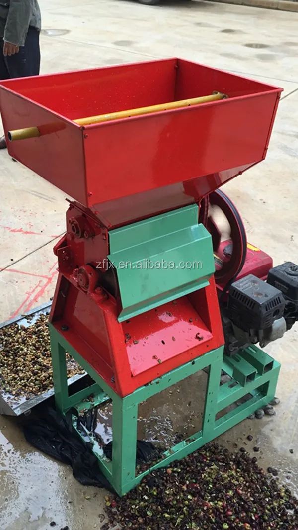 Manual Hand Operate Fresh Coffee Bean Pulper Huller Peeling Thresher ...