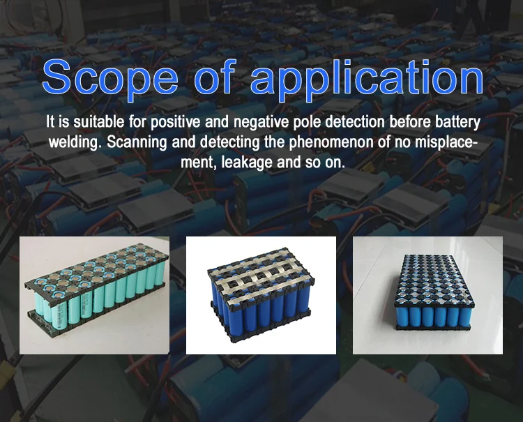 Cylindrical Battery Pack Visual Inspection Batteries Positive Negative ...