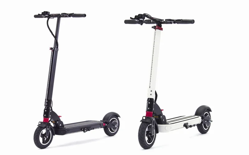 Black Electric Scooter,Double Suspension Electric Kick Scooter ...