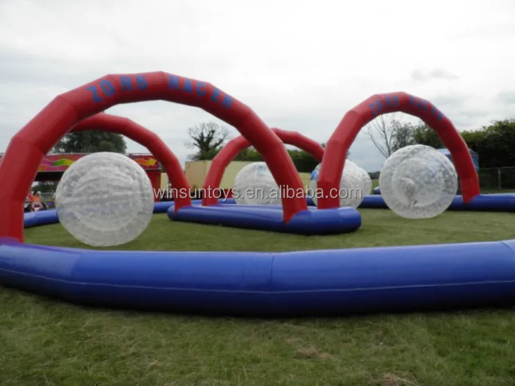 Outdoor Inflatable Kids Race Track For Zorb Ball For Sale - Buy Race ...
