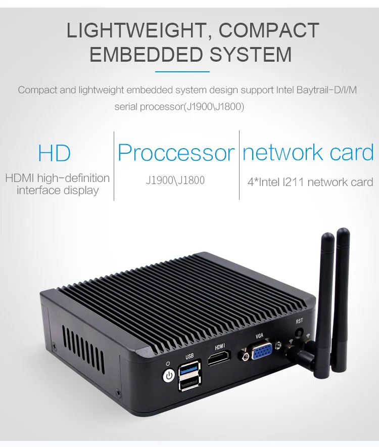 Low Cost Celeron J1900 Nano Itx Mini PC - Fanless & Versatile