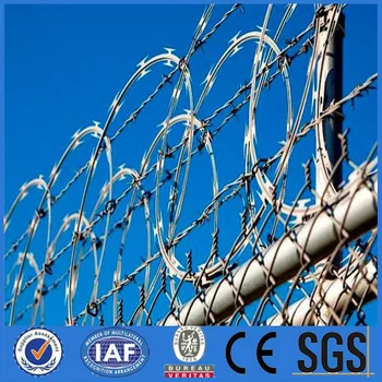Single Ring Razor / Galvanized Welded Razor Barbed Wire Mesh/spiral ...