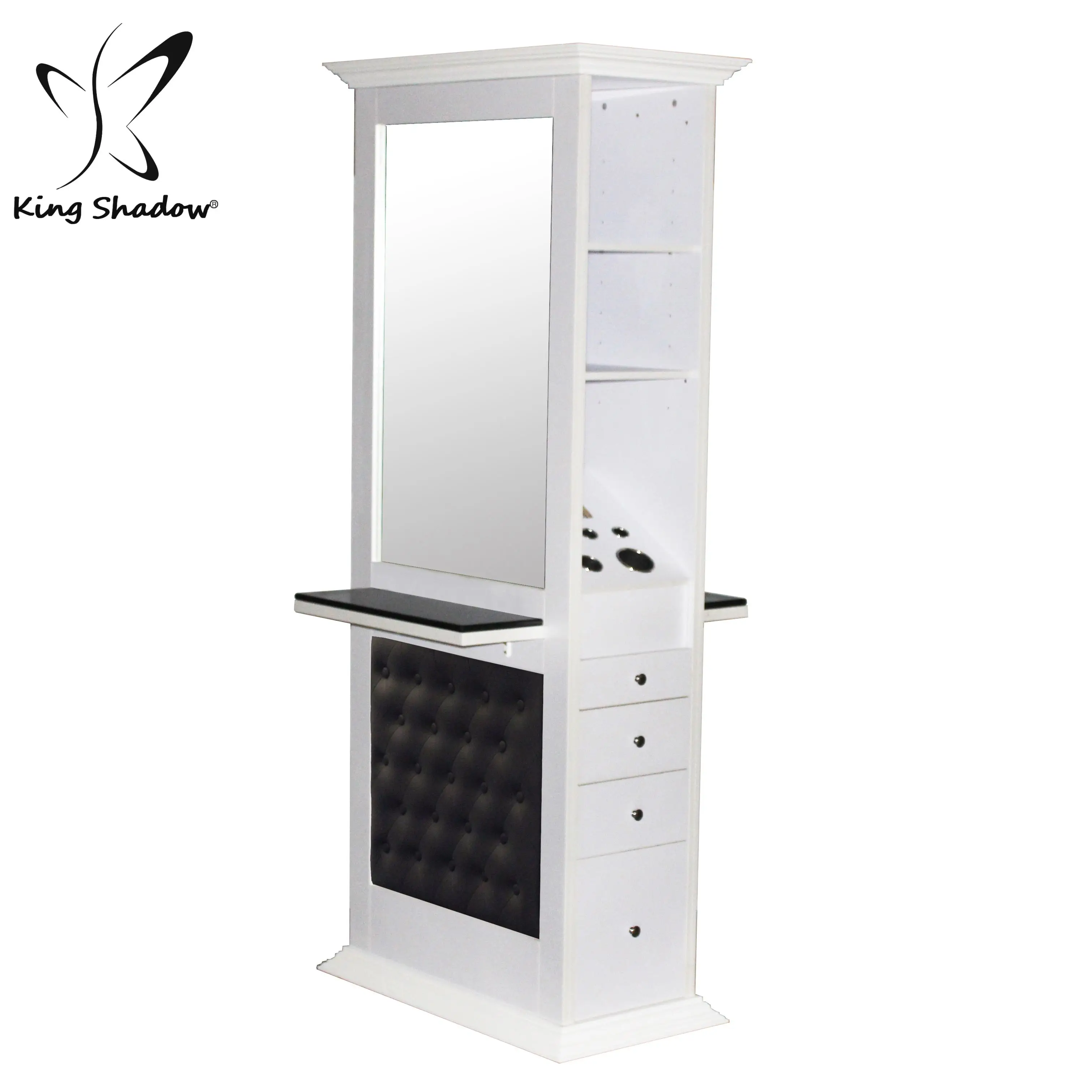 Kingshadow Salon Mirror Station Led Mirror Station Modern Hair Salon ...
