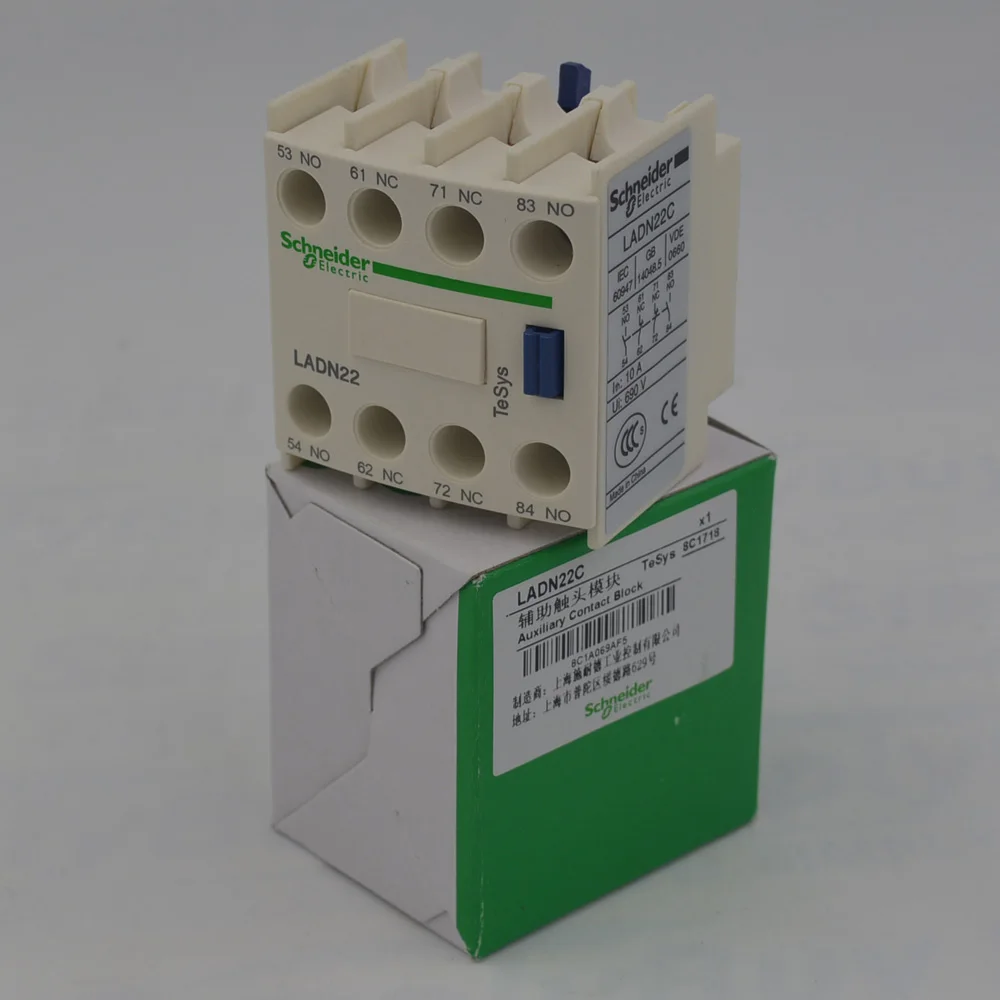 S-chneider Contactor LC1D Auxiliary Contact LADN22 LADN20