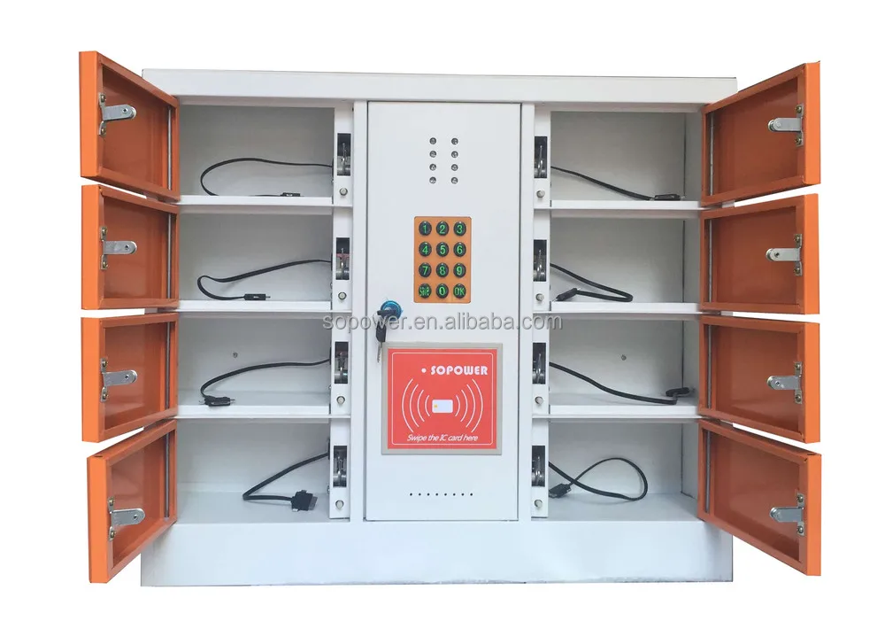 Electronic Lock With Unique Pin Number Charging Station For Mobile ...