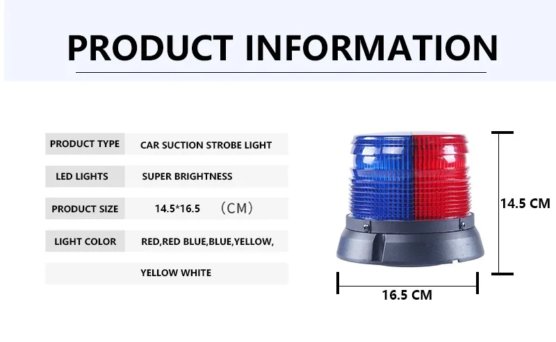 AS-350 Traffic Signal Strobe - Solar Power LED Warning Light