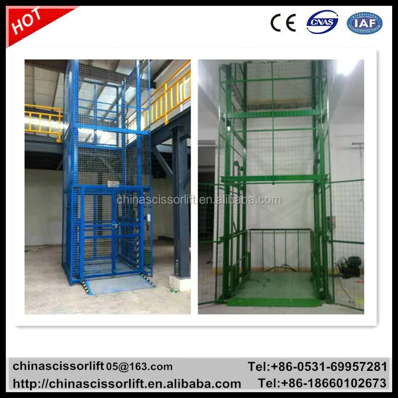 Outdoor Freight Elevator Guard Rail Lift Hydraulic Cargo Lift - Buy ...