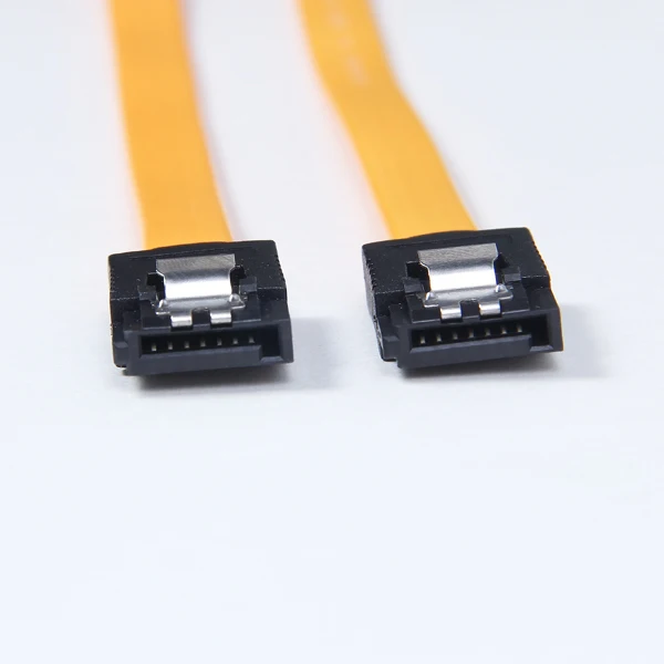 50cm Flat Premium Sata To Sata Data Cable With Shield Braiding - Buy ...