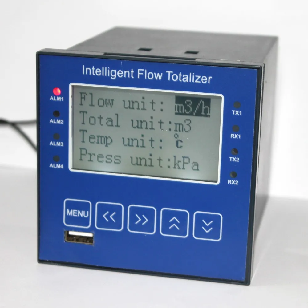Flow Rate Totalizer Indicator with LCD Display & 4-20ma Output