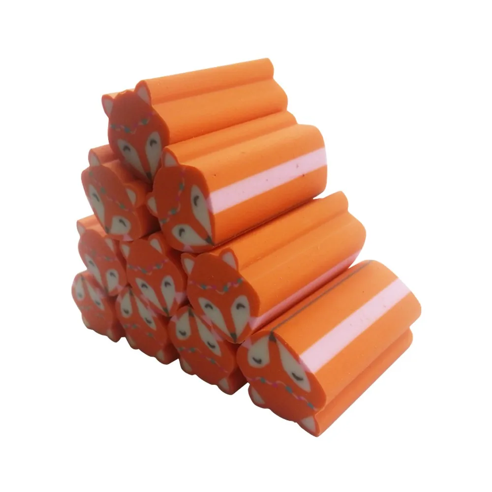 Custom Pencil Souvenirs - Fox Figure Erasers for Kids