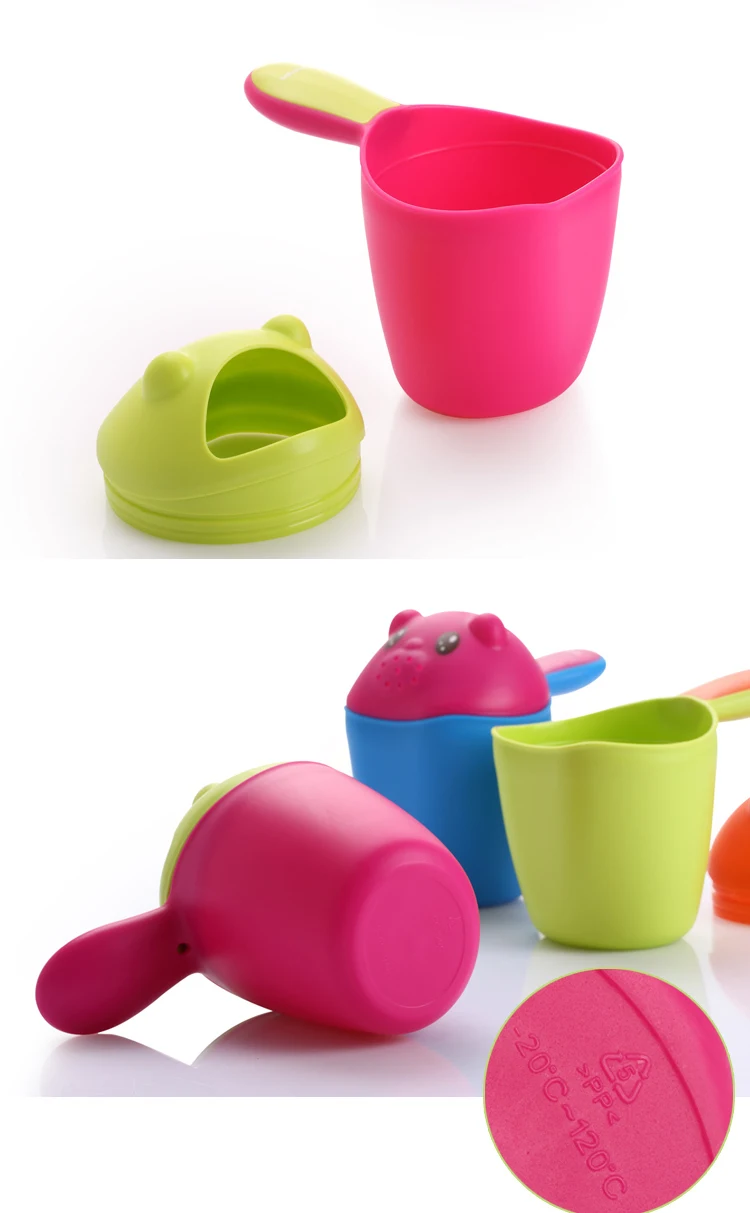 Baby Plastic Rinse Cup Shampoo Wash Cup Bath Spoon - Buy Plastic ...