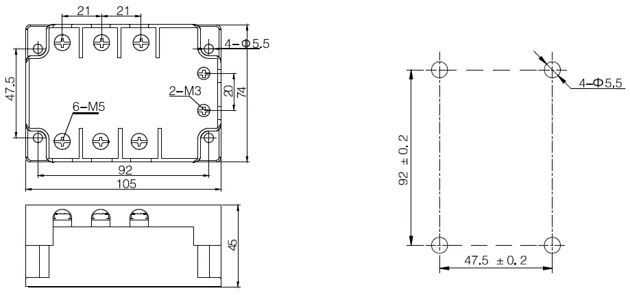 Three Phase Solid State Contactor 100a200a300a400a Factory Supply 5288