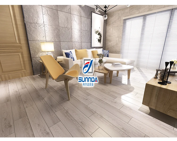 Anti-slip Rustic Wood Grain Floor Tiles - Polished Porcelain