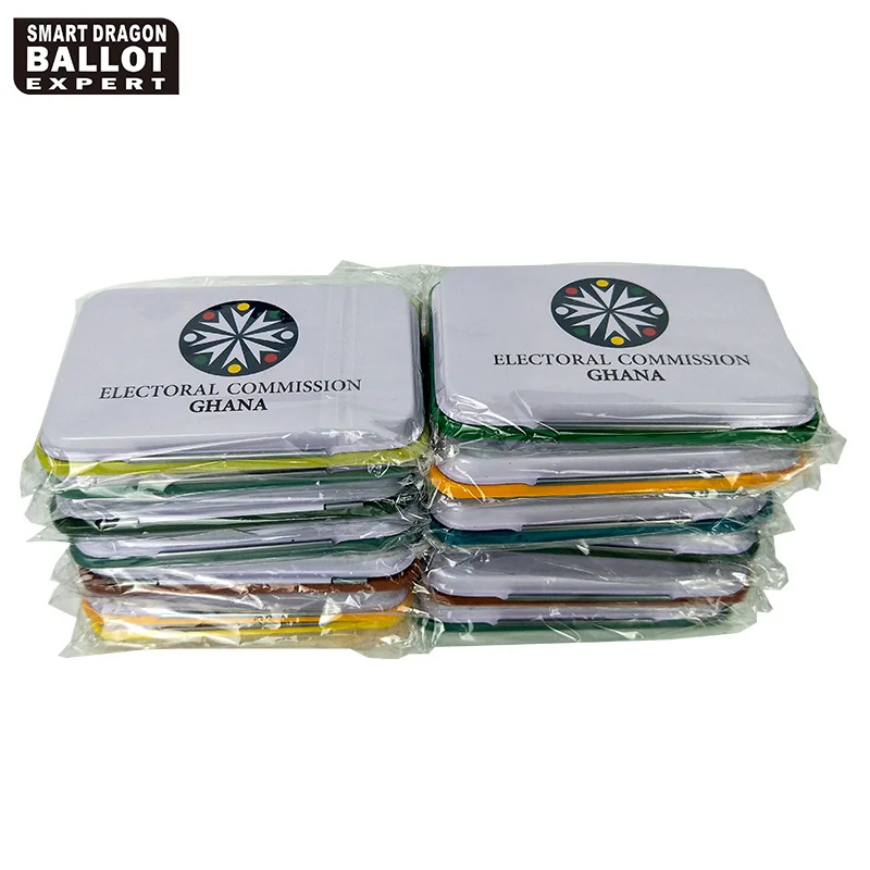 Metal Office Stamp Pad Election Voting Vote Ink Pads