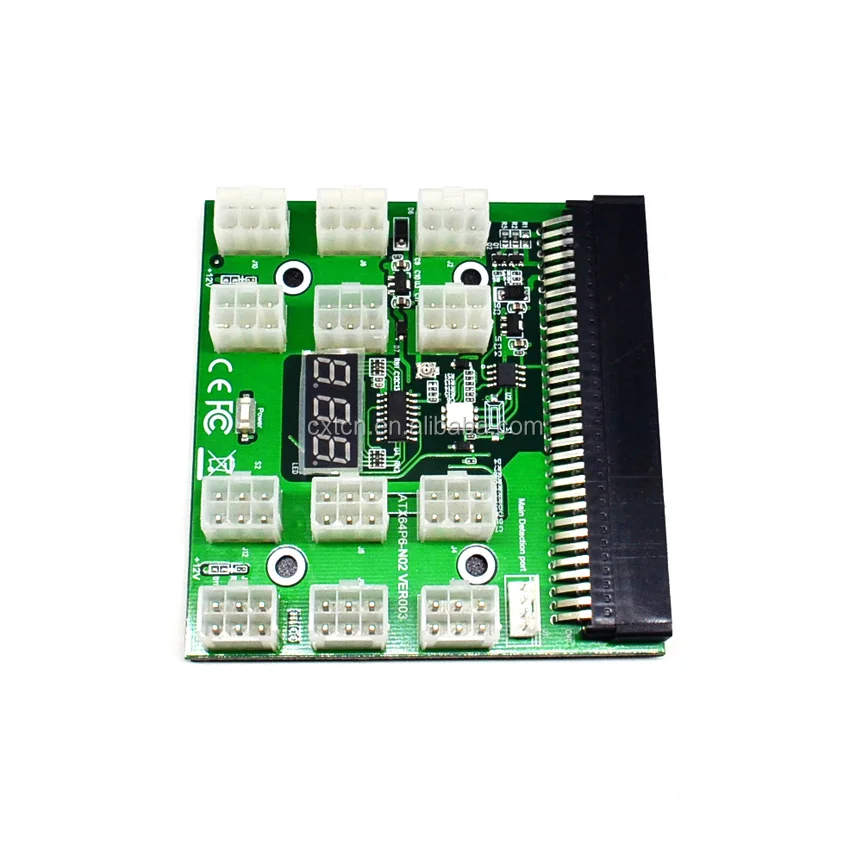 Breakout Board Adapter For Hp 1200w Power Supply Ethereum Gpu Mining 6 ...