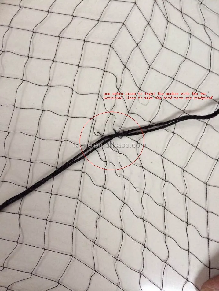 0.12mm Mist Net For Bird Catching With 4,5 Pockets 12mm By 12mm Holes ...