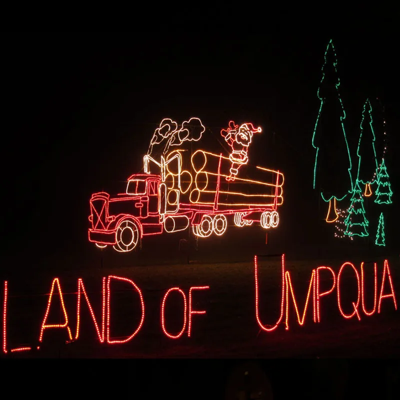 Outdoor 2d Led Train Rope Light Silhouette For Commercial Grade Drive ...