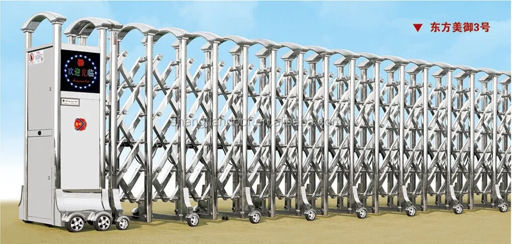Motorized Retractable Gate For Factory Gate - Buy Retractable Gate ...