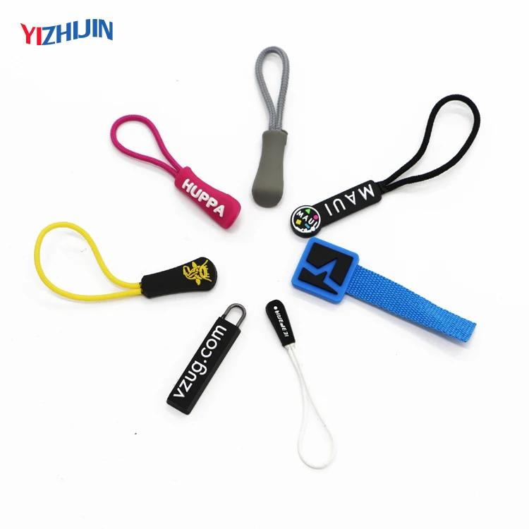 Wholesale Custom Zipper Pulls Logo Decorative Pvc Pulls For Zipper ...