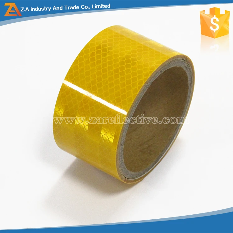 5cm*45.7m Customized Reflective Road Line Temporary Marking Tape Yellow ...