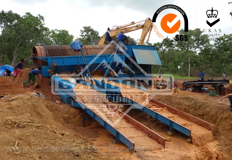 Alluvial Gold Mining Concentration Equipment Working In Africa - Buy ...