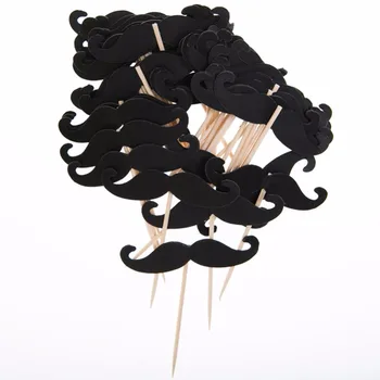 Decorative Custom Wood Food Moustache Stick For Party - Buy Food ...