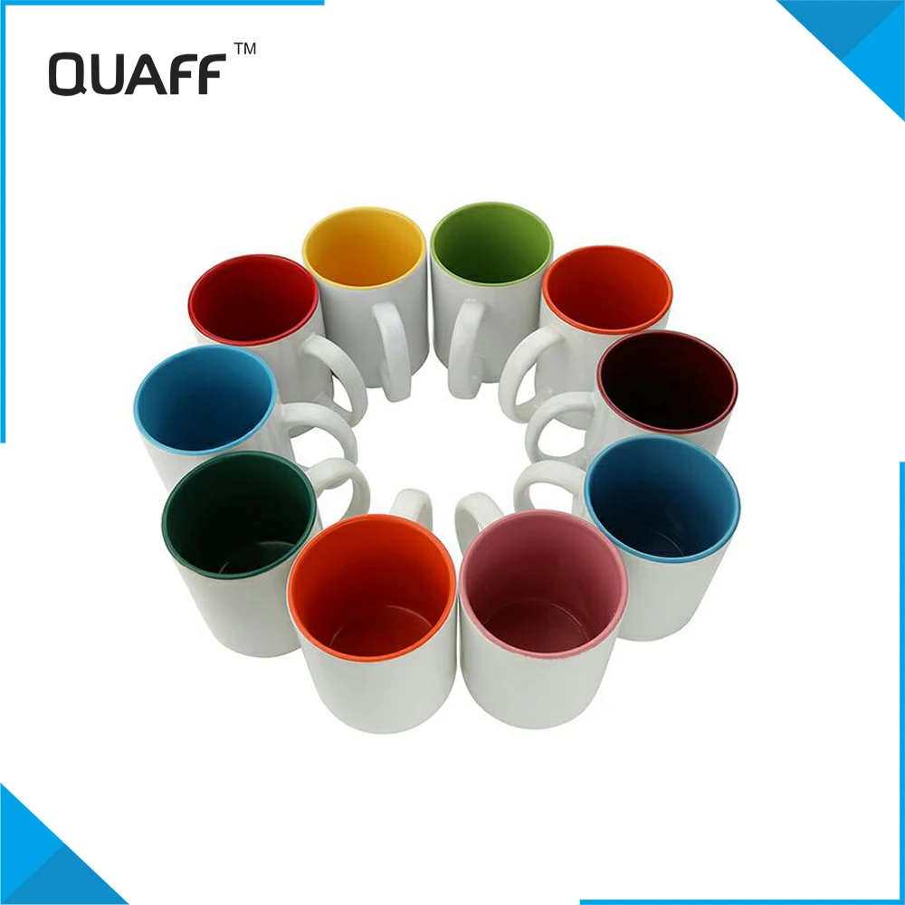 Wholesale 11OZ Sublimation Ceramic Cups - Coated Inner Color Mug