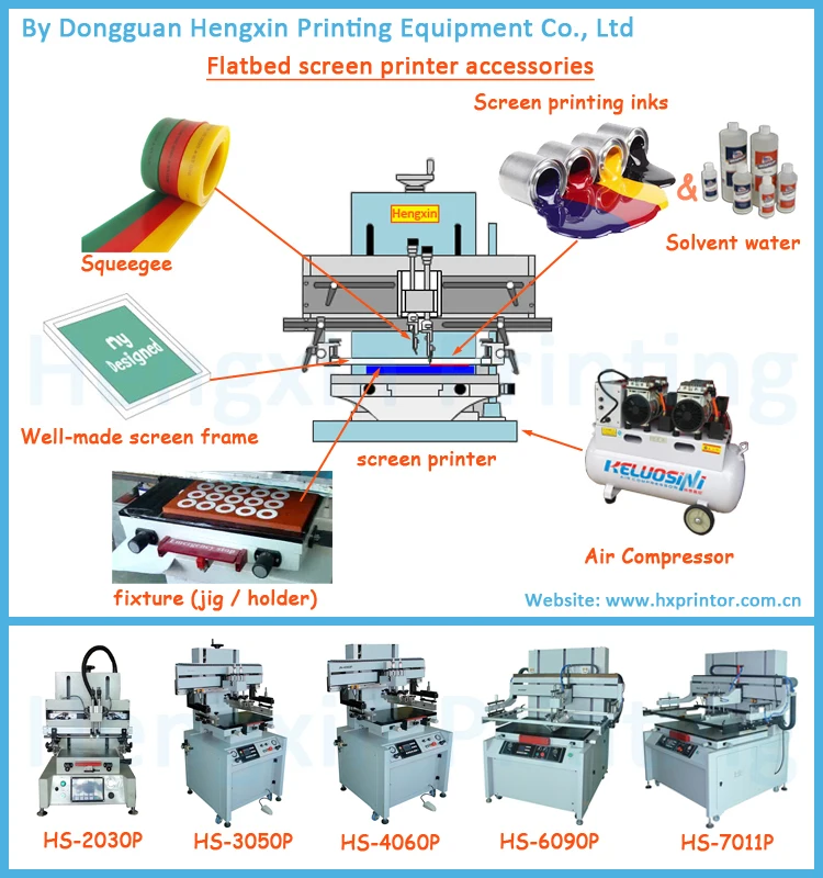 S-2030 Desktop Small Flat Screen Printing Logo Machine For Baby Clothes ...