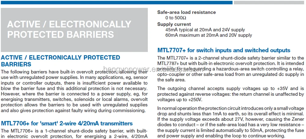 Mtl7700 Series Din-rail Mounting Safety Barriers Mtl7706+ - Buy Mtl ...