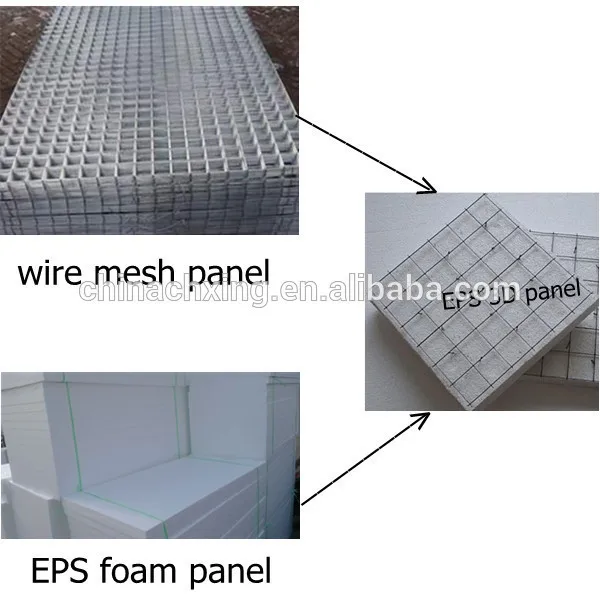 3d Styrofoam Eps Foam Mesh Wire Wall Panel For Constructional - Buy 3d ...