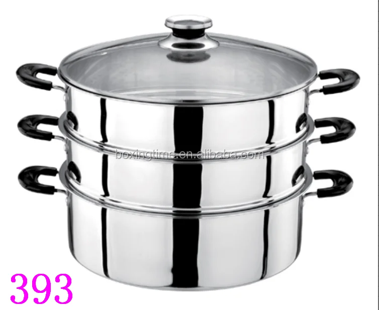 Chinese Style 3 Layers Wholesale Dumpling Steamer Food Steamers - Buy ...