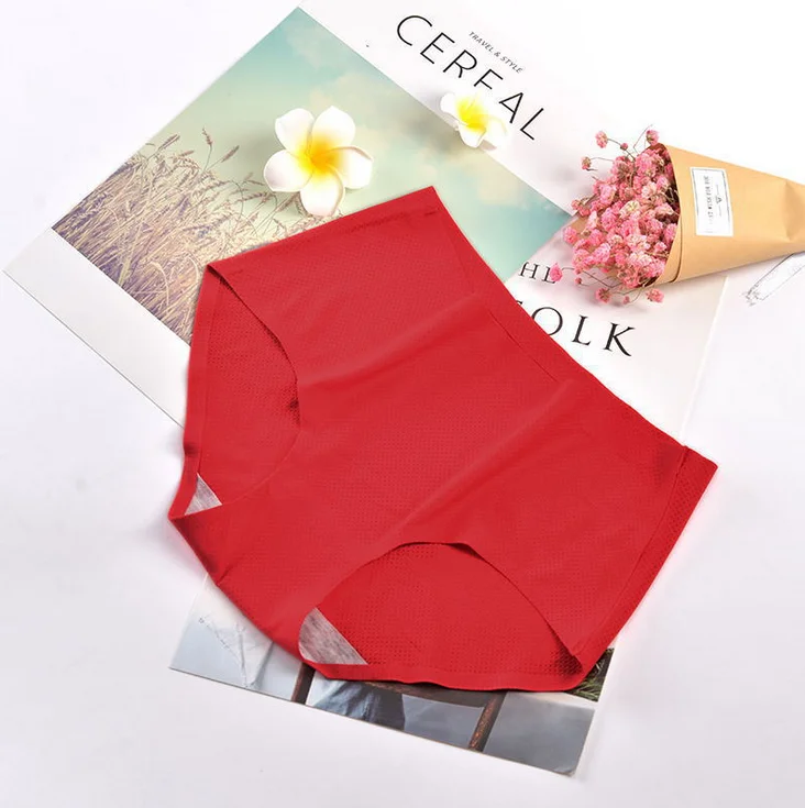 Wholesale One Piece Seamless Underwear Women New Design Breathable Ice Silk Waist Sexy Ladies