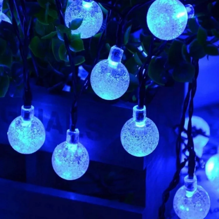 야외 방수 Led 20ft 30 크리스탈 공 태양 글로브 Led 요정 태양 Led 화환 문자열 빛 Buy 태양 글로브 Led
