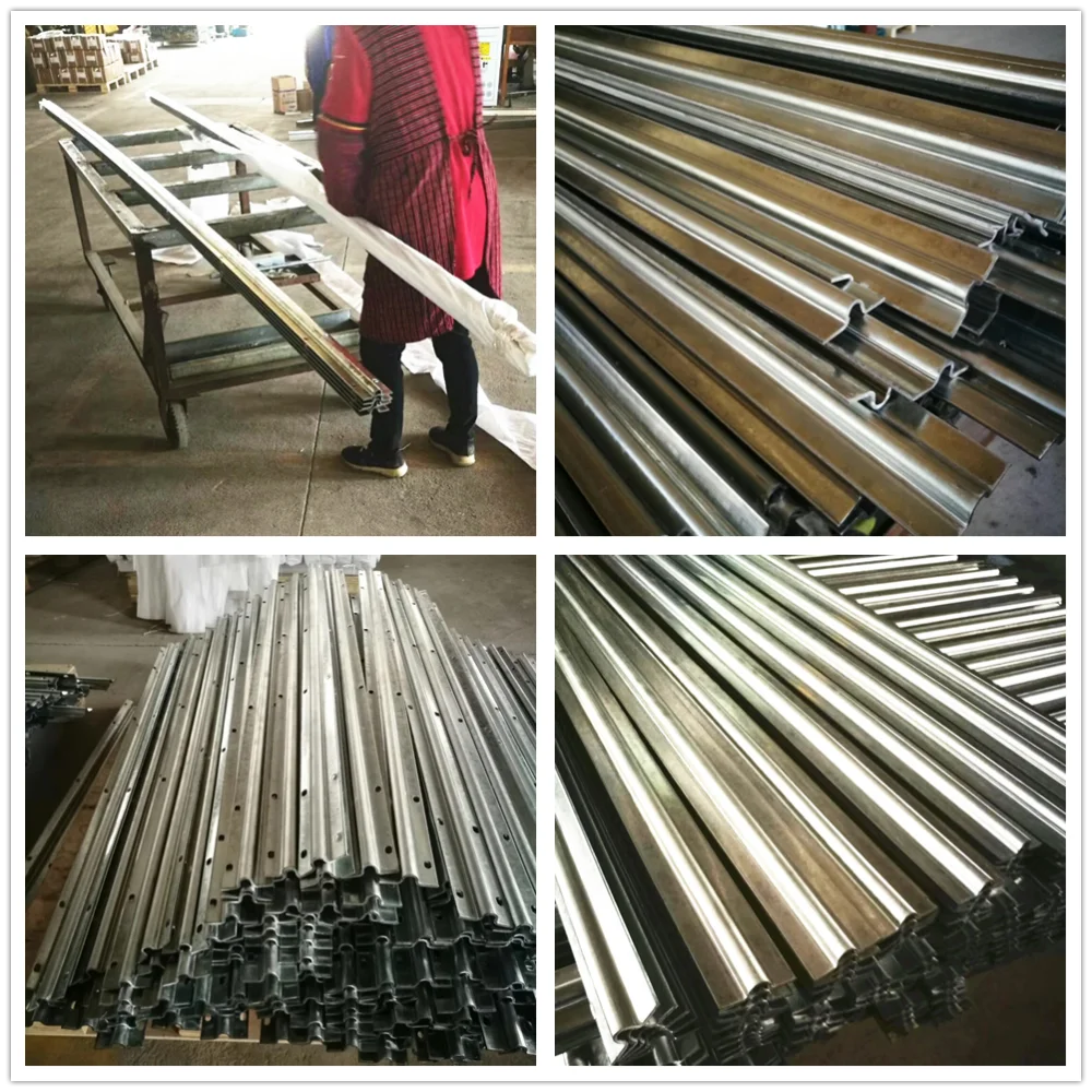 U V Groove Metal Sliding Track Gate Track Rails for Wrought Iron Gate