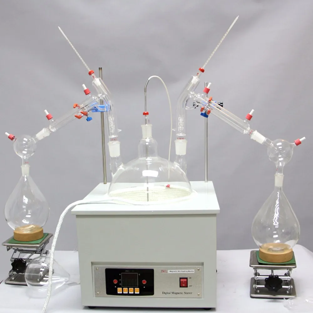 Small Scale 10l Glass Short Path Distilling Apparatus With Cold Trap ...