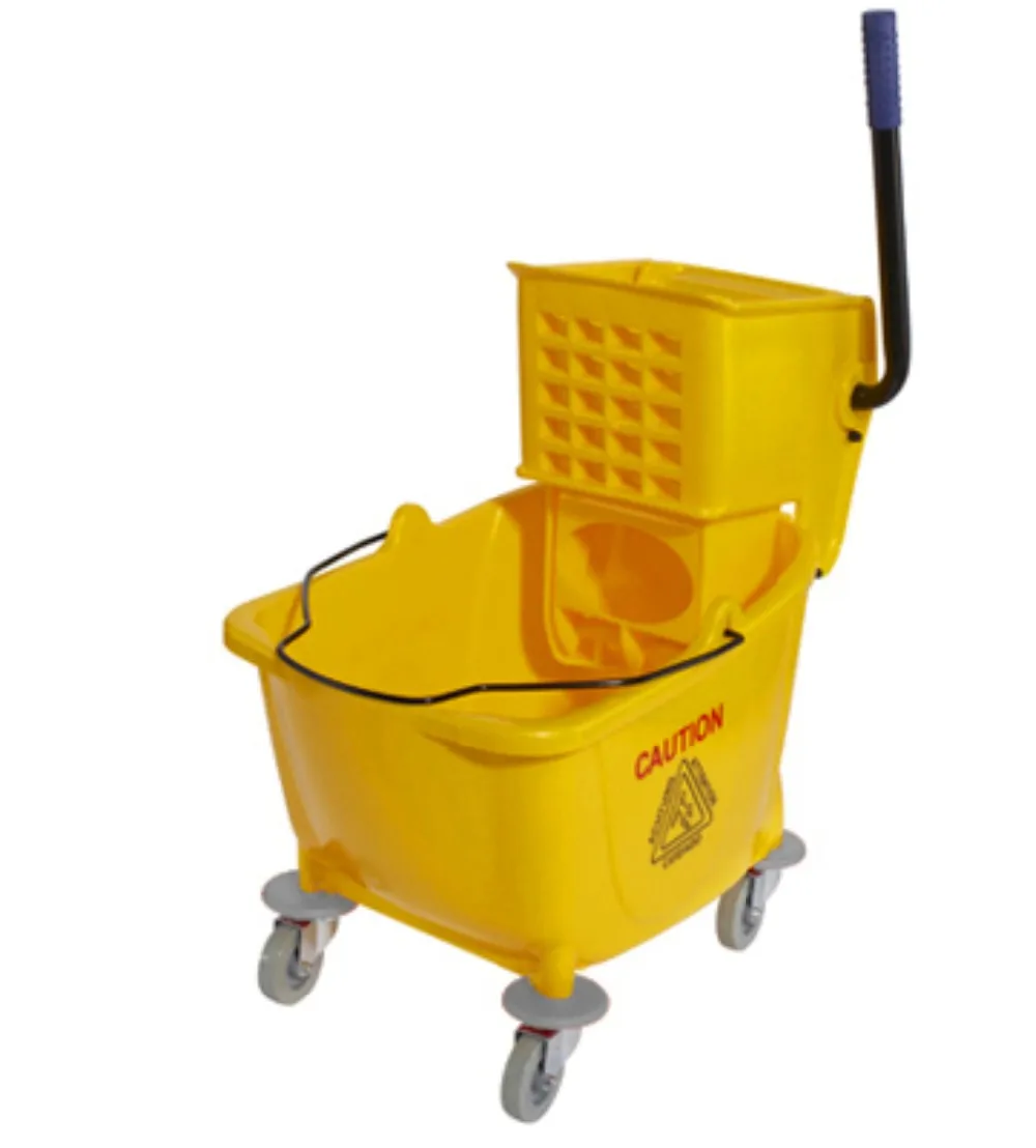 Hot Sales Single Plastic Wringer Mop Wringer Bucket With Wheels Side ...