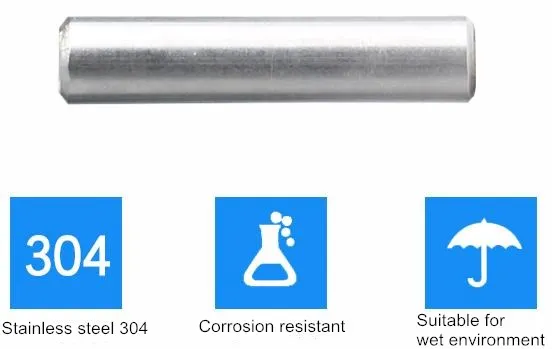 DIN1481 ISO 8752 304 316 Plain Color Slotted Roll Pin Steel Straight ...