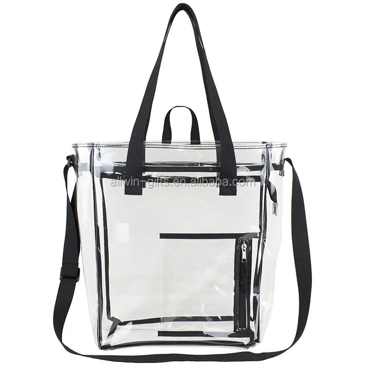 Women Handbag Fashion Waterproof Transparent Clear Pvc Tote Bag - Buy ...