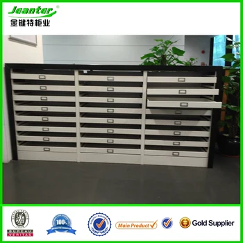 Steel Flat Furniture 5 Drawer Map Storage Cabinet For A0 Or A1 Paper ...