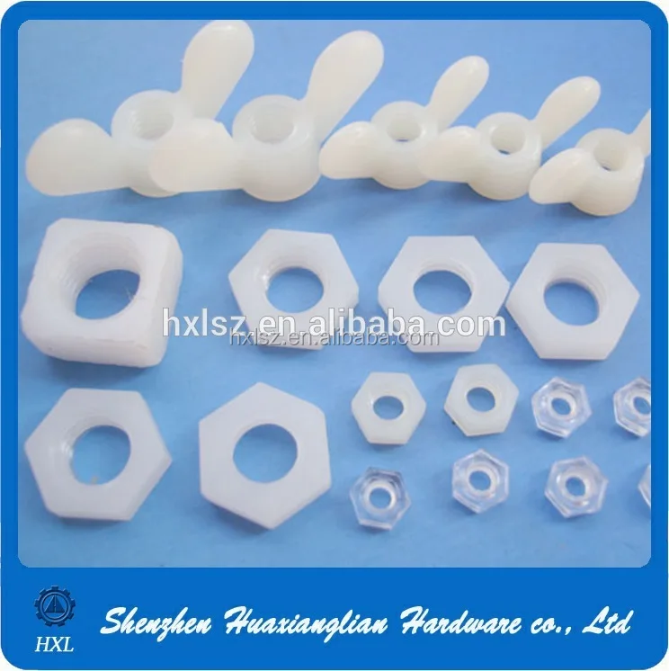 Different Types Of Plastic Fasteners Spacer Hex Standoff Nylon Nuts ...
