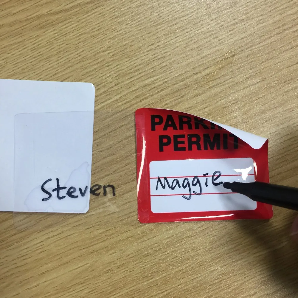 Custom Car Parking Permit Decals Stickers - Buy Car Parking Permit ...