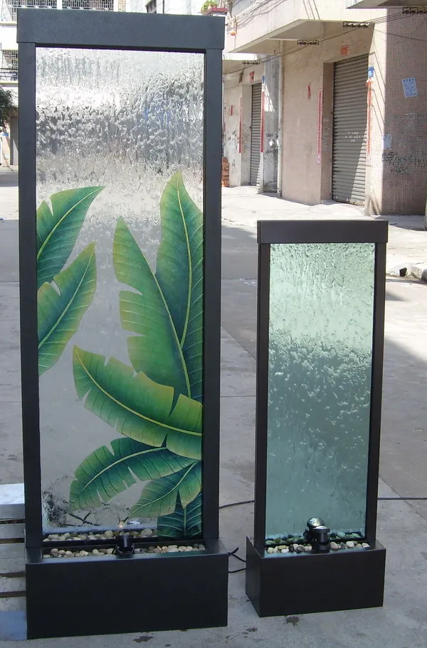 Mirror Glass Waterfall Screen Panel for Garden Decoration