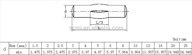 Stainless Steel 304 DIN1475 Grooved Pin - Durable & Versatile