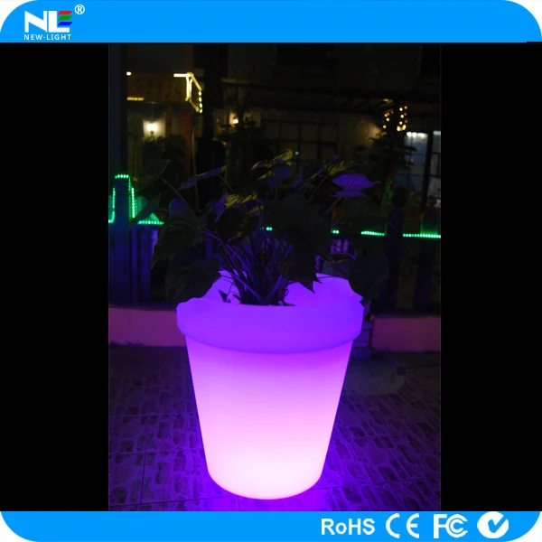 Shining And Colorful Flower Vase / Led Crystal And Shine Flower Pot ...